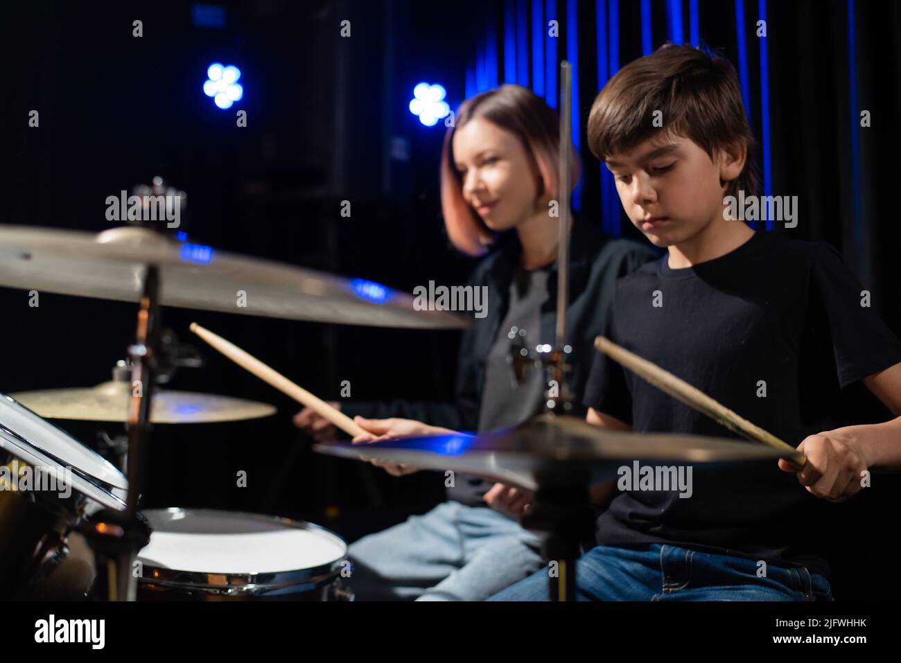 Teaching drums hi-res stock photography and images - Alamy