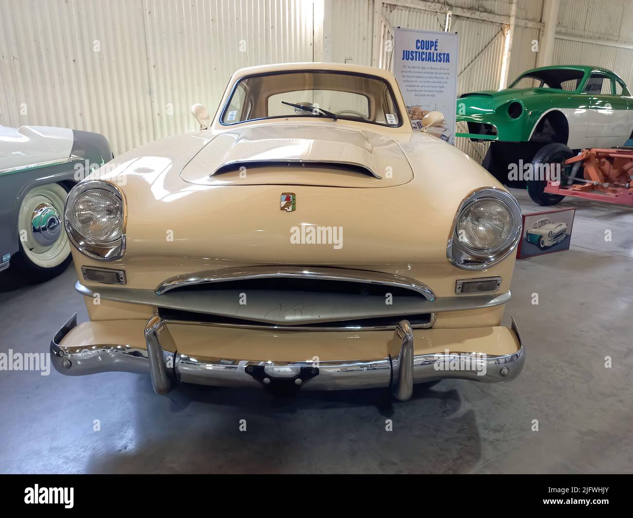 Old coupe INSTITEC Justicialista Gran Sport 1953-1955. Front view ...