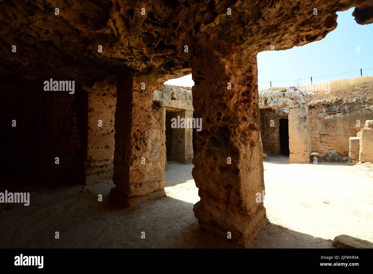 Tomb n°5. Tombs of the kings. Paphos. Cyprus Stock Photo - Alamy