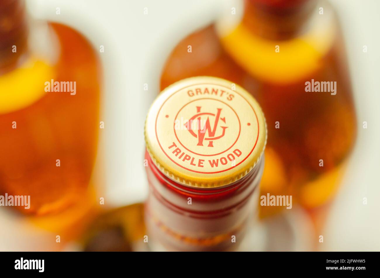 LONDON, UNITED KINGDOM - JANUARY 23, 2022 Characteristic triangular ...