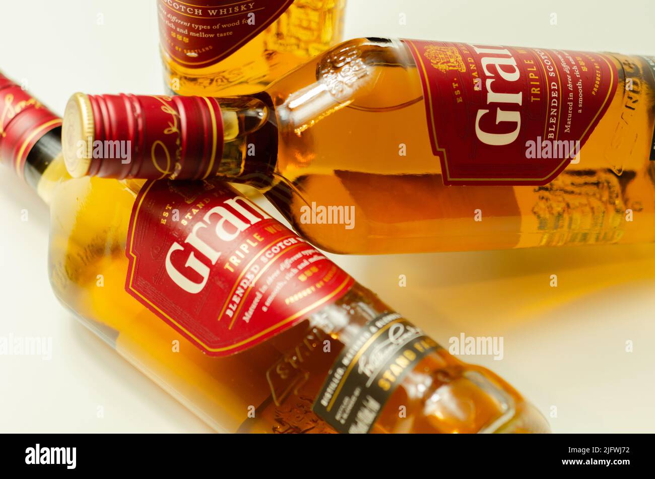 LONDON, UNITED KINGDOM - JANUARY 23, 2022 Characteristic triangular ...