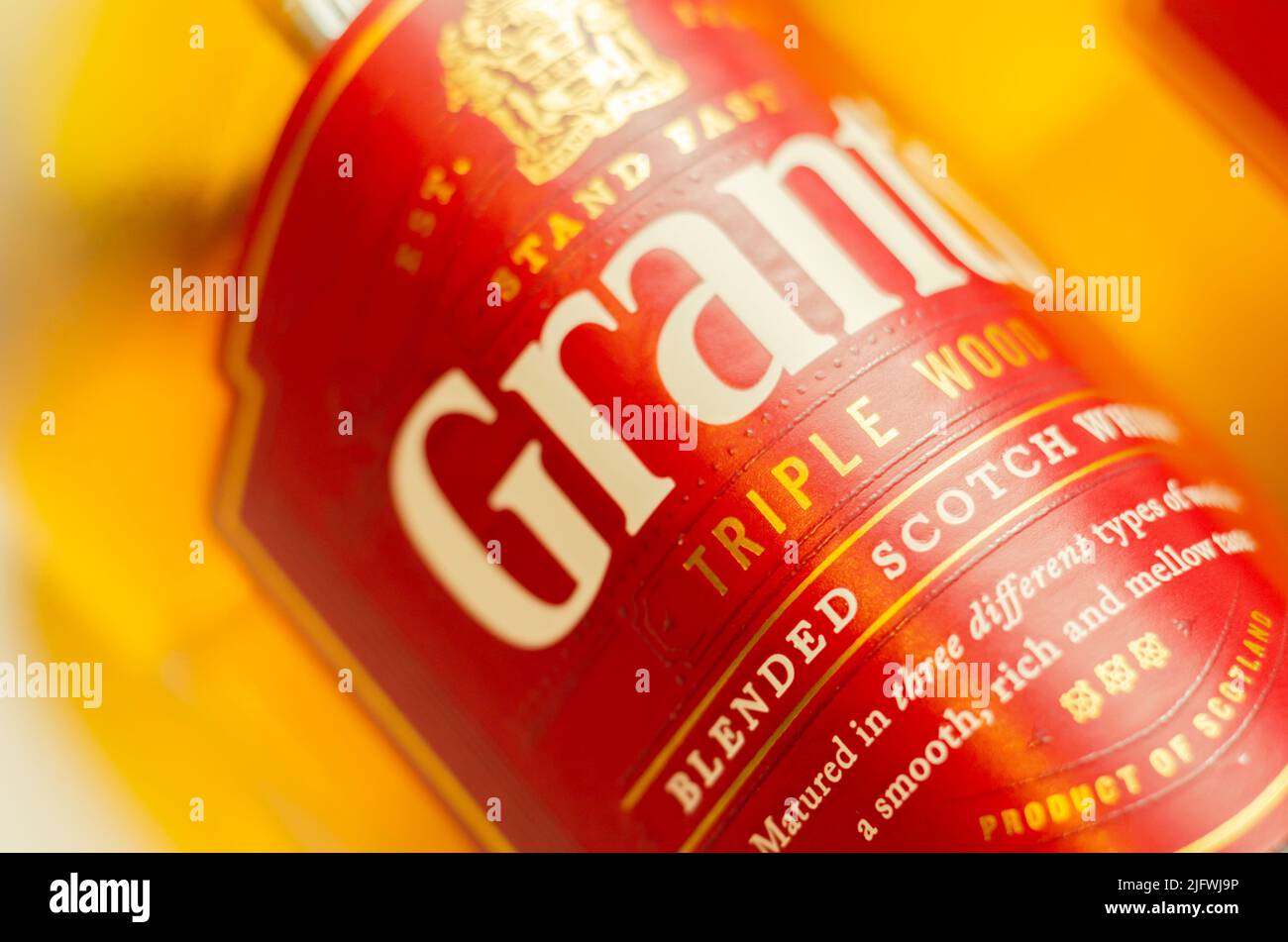 LONDON, UNITED KINGDOM - JANUARY 23, 2022 Characteristic triangular ...