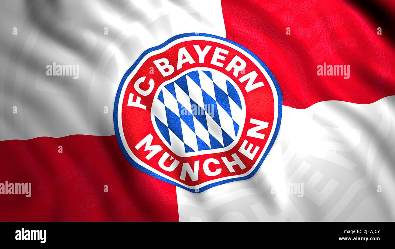 The symbol of football.Motion.The flag of the Professional German ...