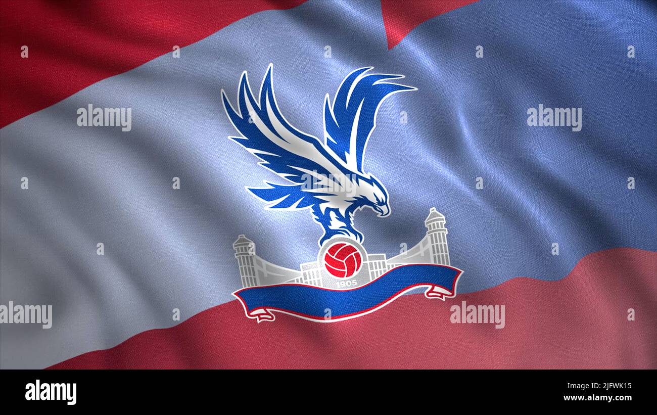 Abstract eagle bird on the emblem of the Crystal Palace professional ...
