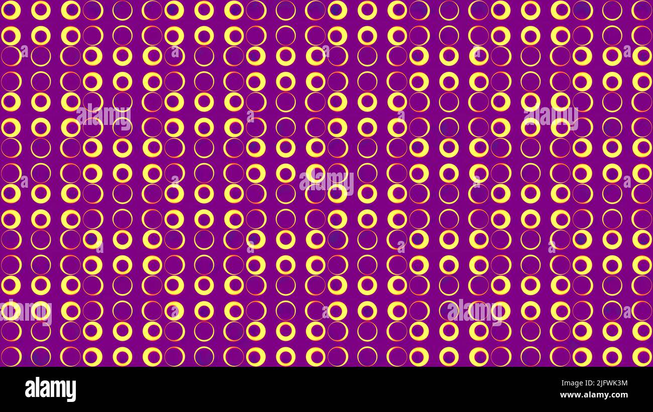 Abstract screen of round shaped bulbs blinking slowly. Design ...