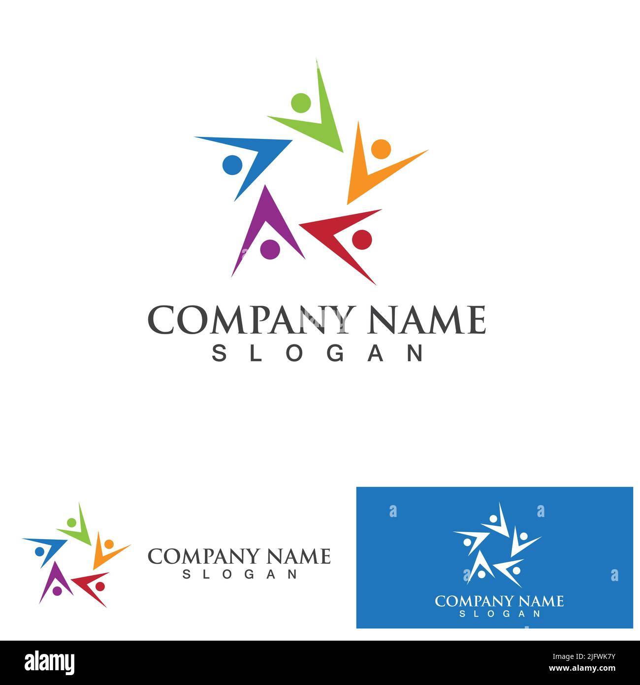 Community Logo Design Template for Teams or Groups.network and social ...