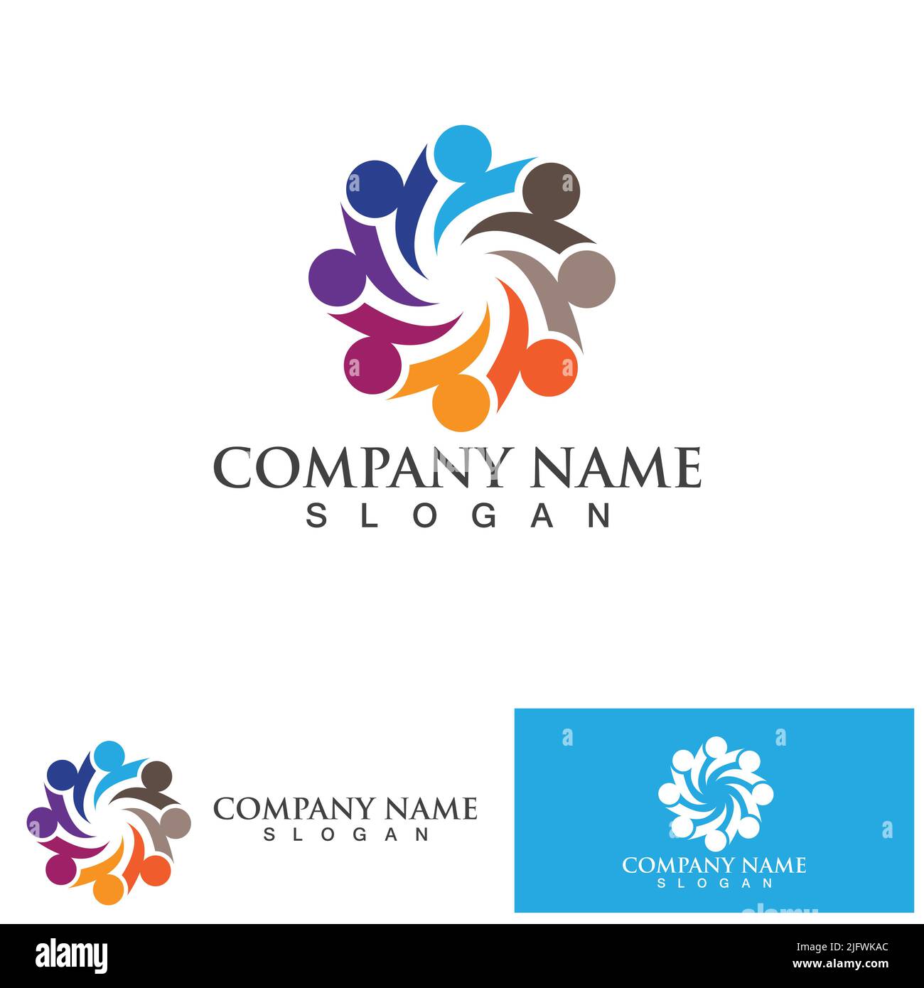 Community Logo Design Template for Teams or Groups.network and social ...