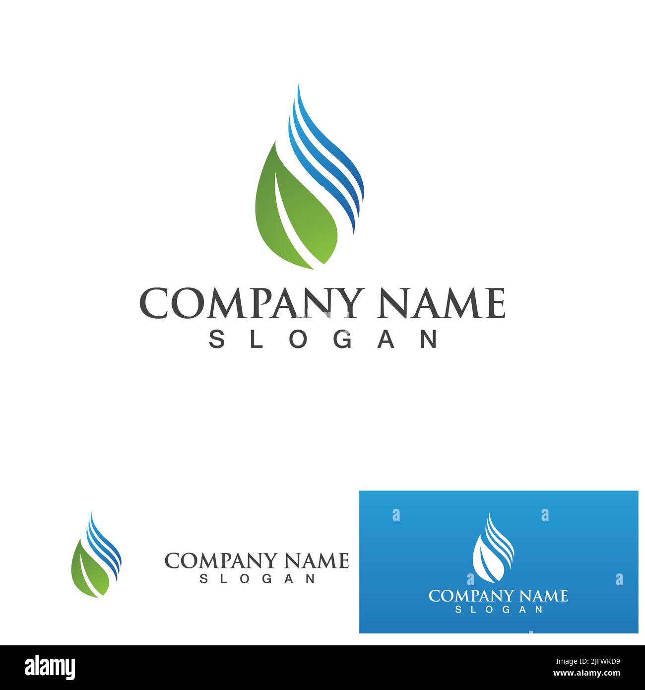 Leaf logo vector icon design template Stock Vector Image & Art - Alamy