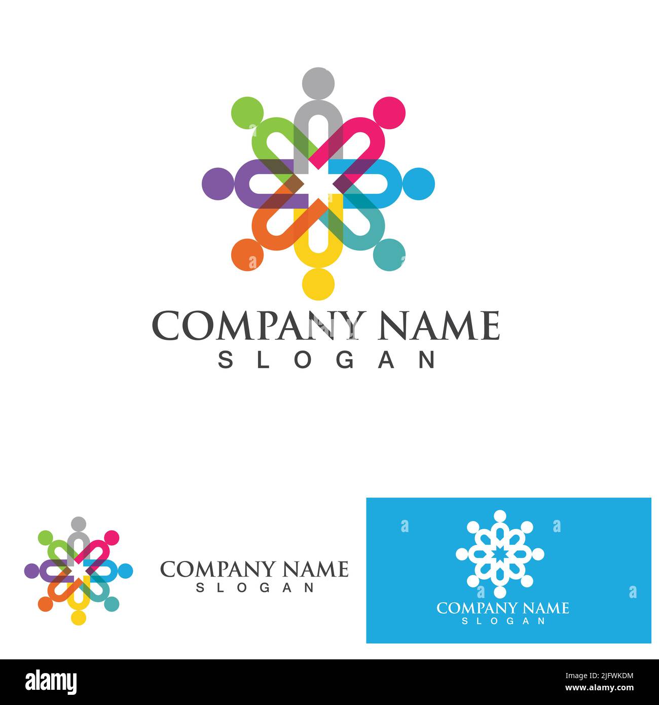 Community Logo Design Template for Teams or Groups.network and social ...