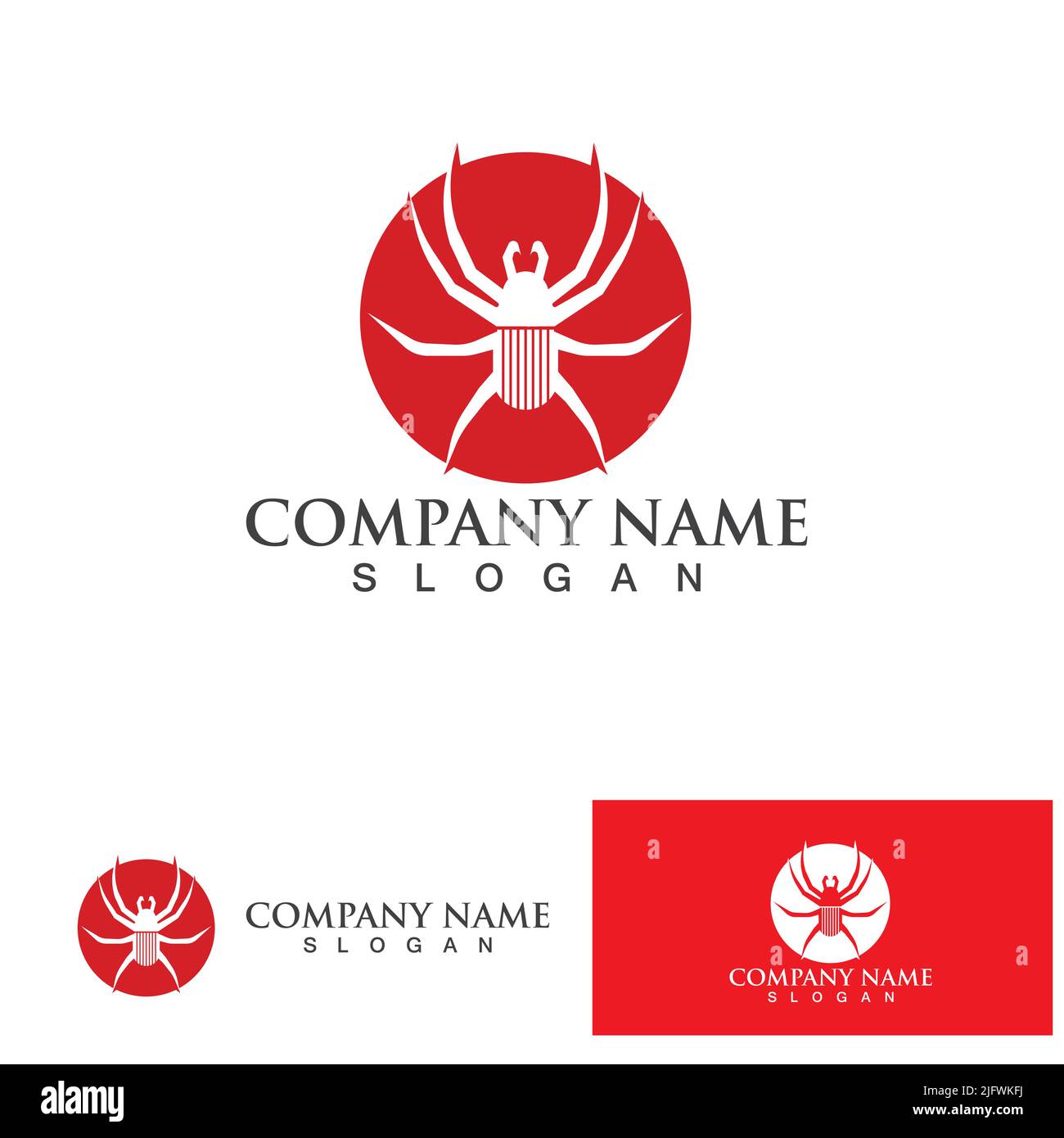 spider illustration logo vector template-vector Stock Vector Image ...
