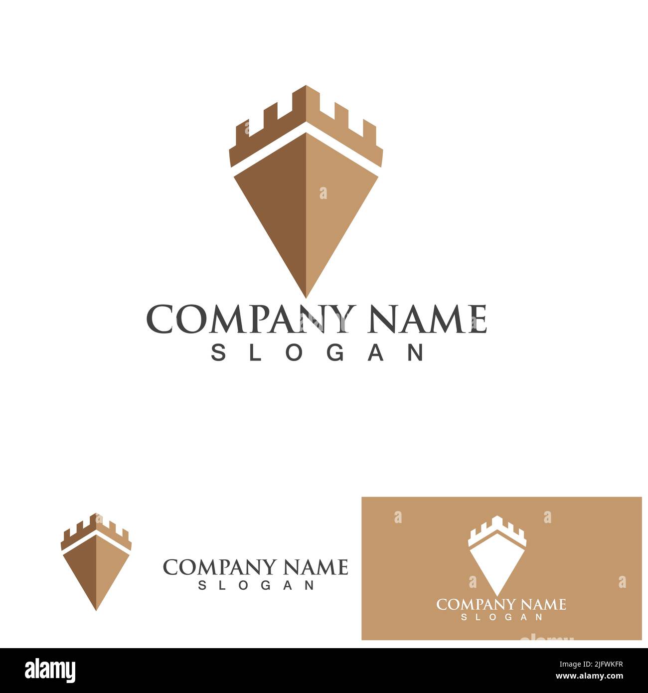 Fortress logo and symbol Stock Vector Image & Art - Alamy