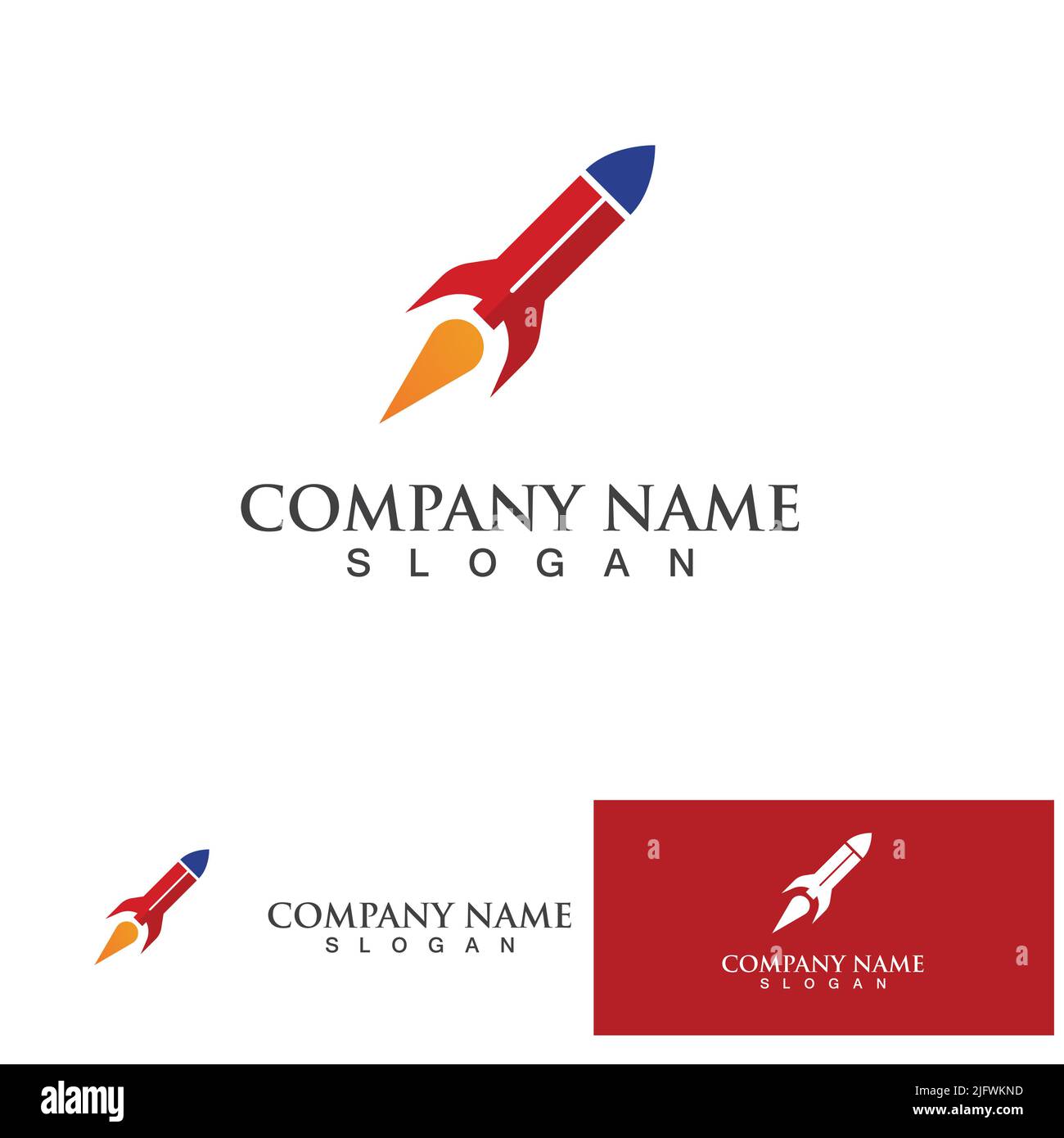 Rocket logo icons set Vector Stock Vector Image & Art - Alamy