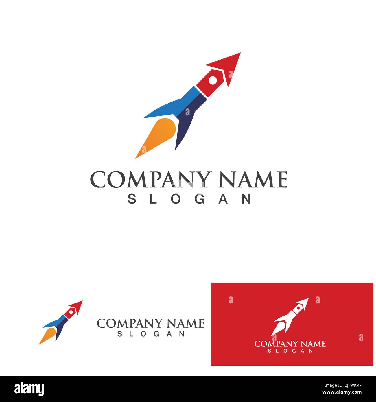 Rocket logo icons set Vector Stock Vector Image & Art - Alamy