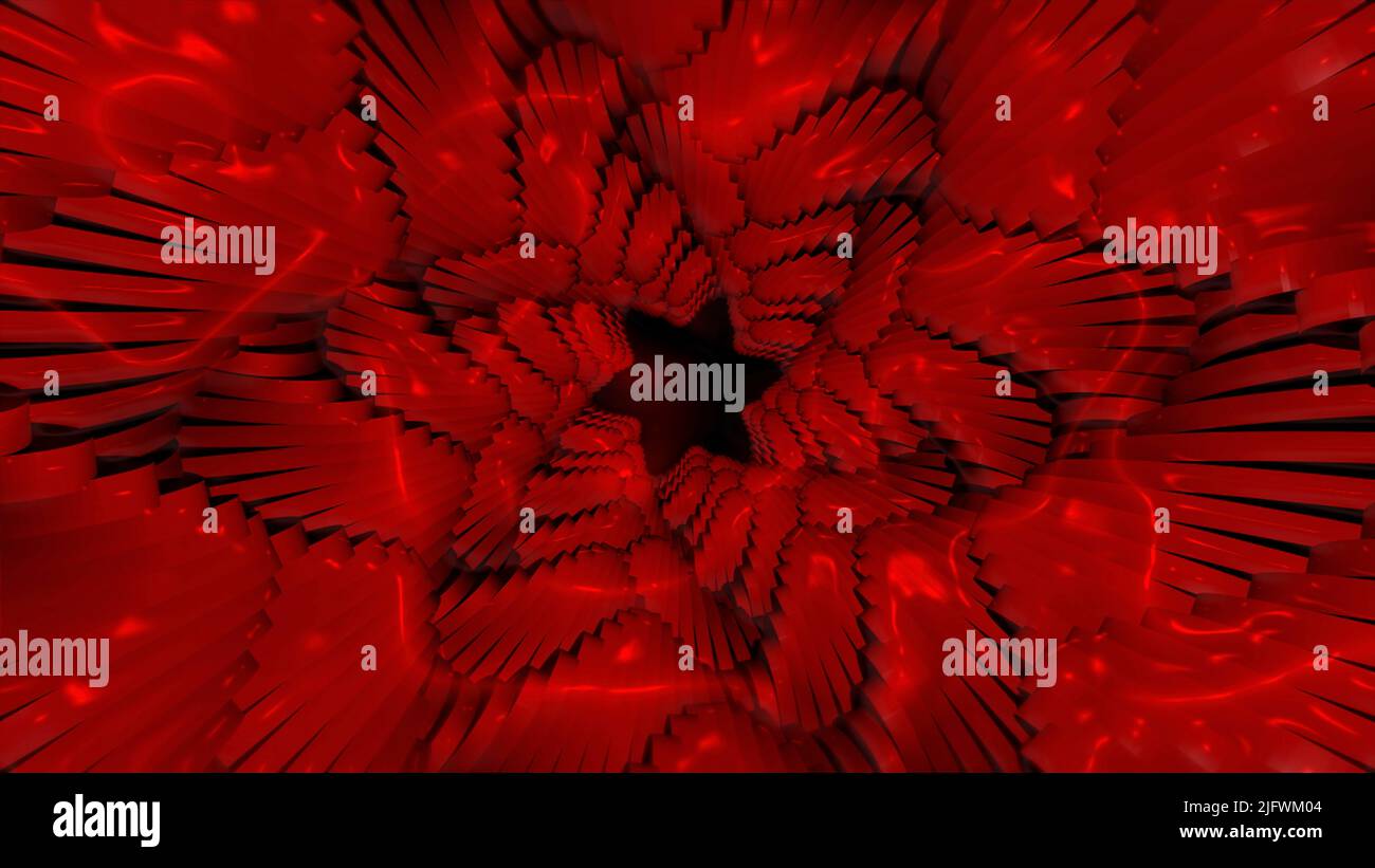 3D layers move in shape of star. Motion. Layers move in spiral with ...