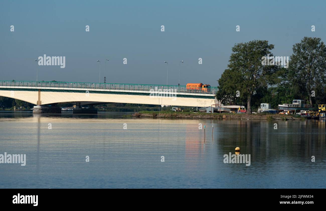 Zegrze, Poland - September 8, 2021: Bridge on the Zegrze Reservoir ...