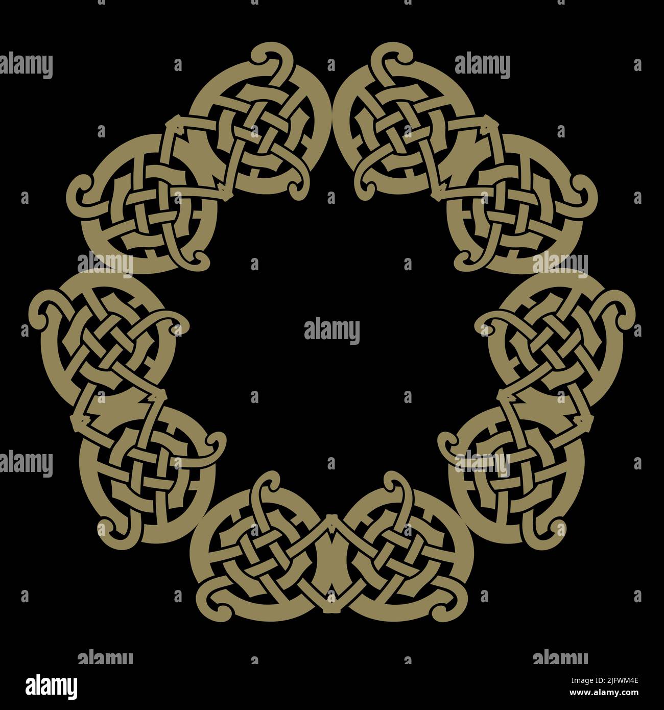 Round Celtic, Scandinavian Design, celtic pattern Stock Vector Image ...