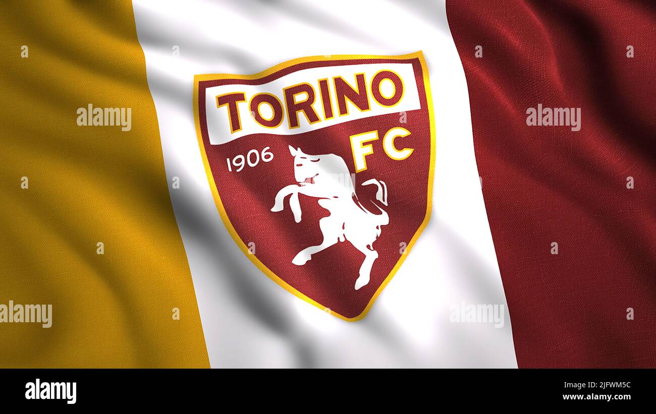 Logo of Italian football club. Motion. Emblem of football club on ...