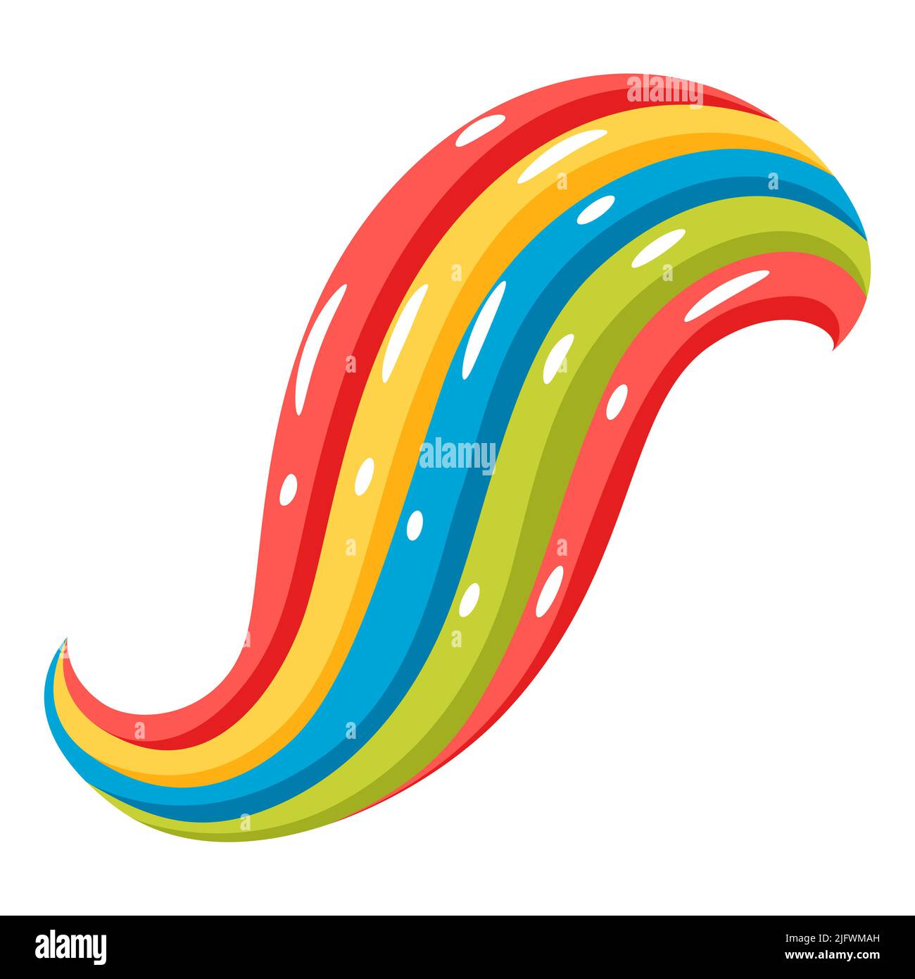 Wave line curl. Color striped texture. Swirly abstract fur or hair ...