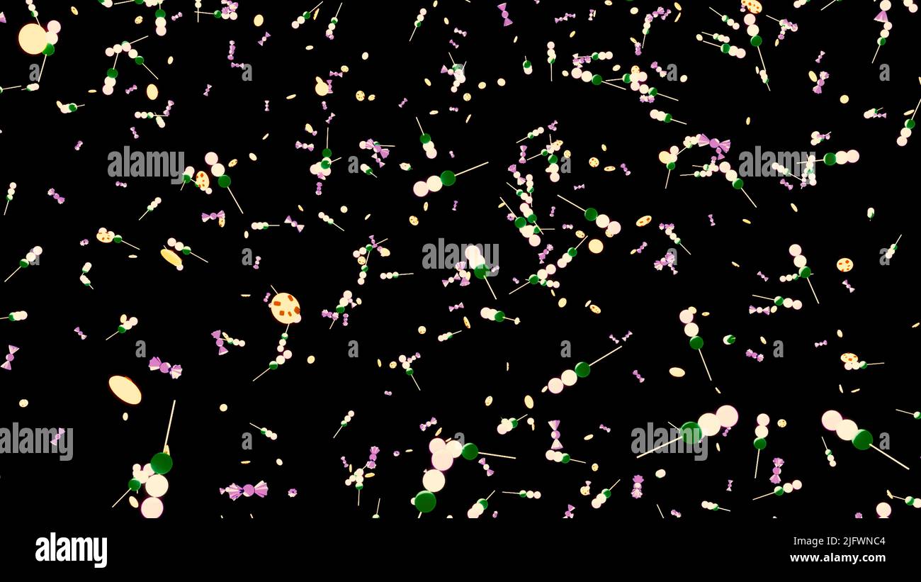 Shiny green particles fly from hi-res stock photography and images - Alamy