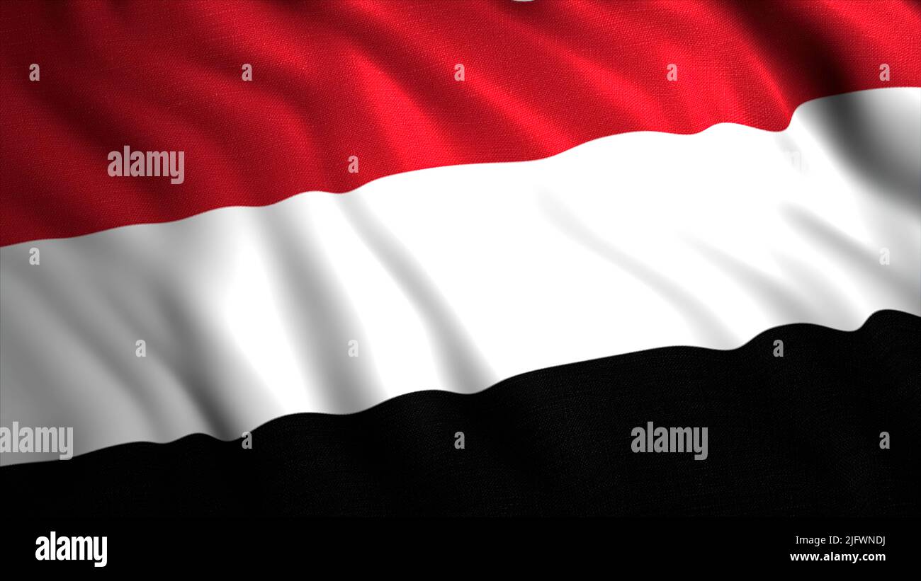 Bahrain flag in slow motion animation waving in the wind, realistic ...