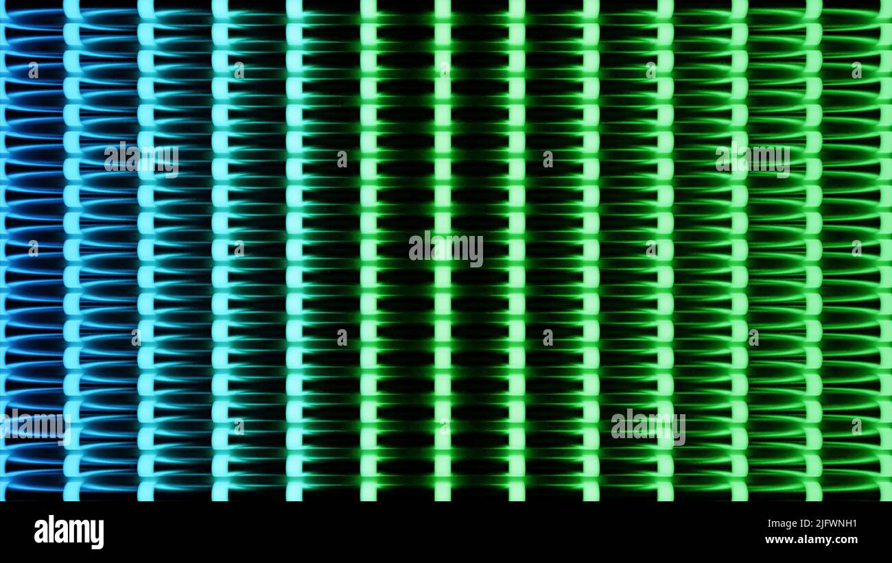 Background with neon light gradient of stripes. Design. Electronic ...