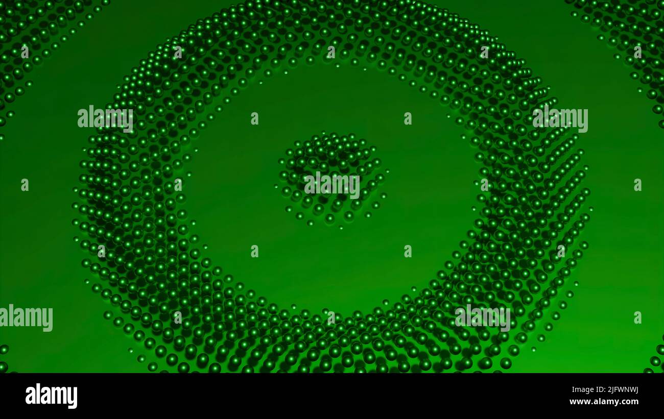 Pulsating wave circles on surface. Design. Pulsating centralized ...