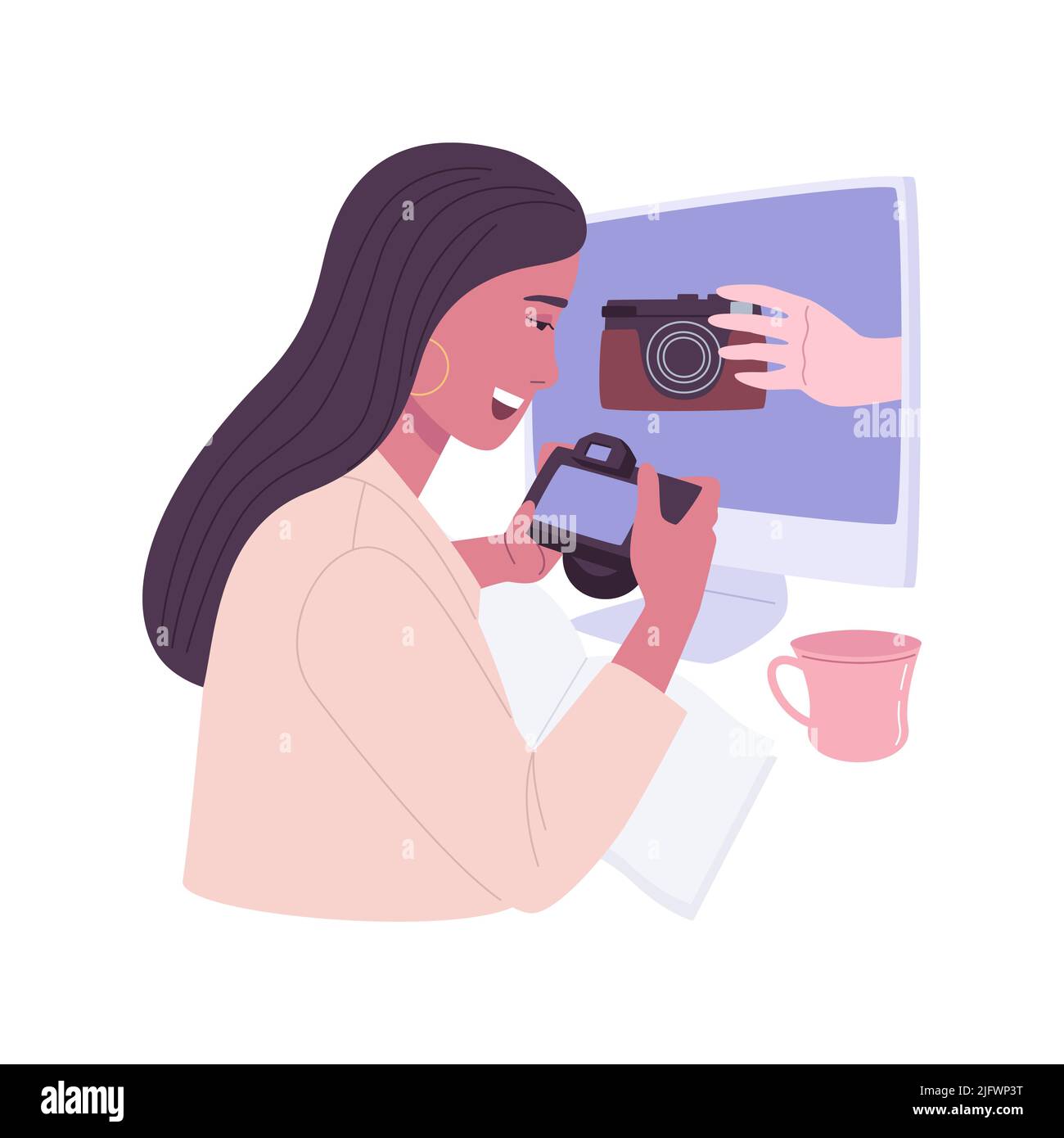 Photography isolated cartoon vector illustrations Stock Vector Image ...