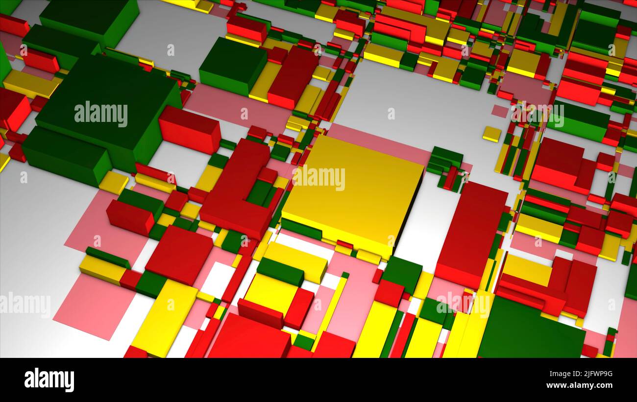 Bright squares and rectangles in abstraction.Motion.Geometric shapes of ...