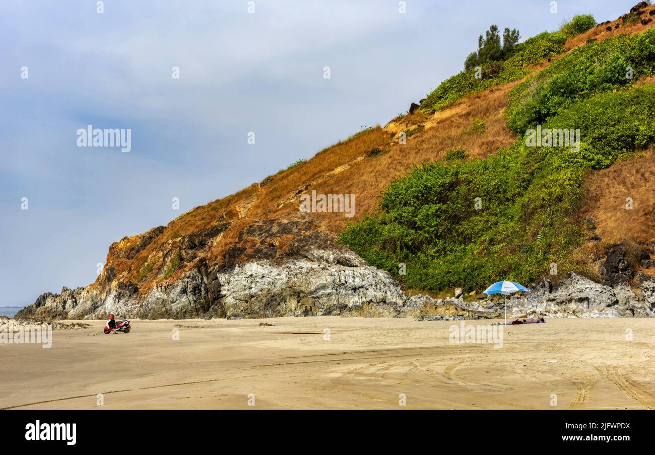 Vagator Beach in Goa Stock Photo - Alamy
