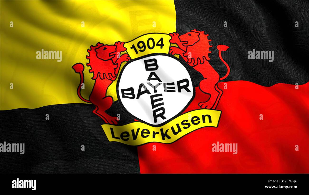 The emblem of Bayer fc .Motion.The symbol of the German professional ...