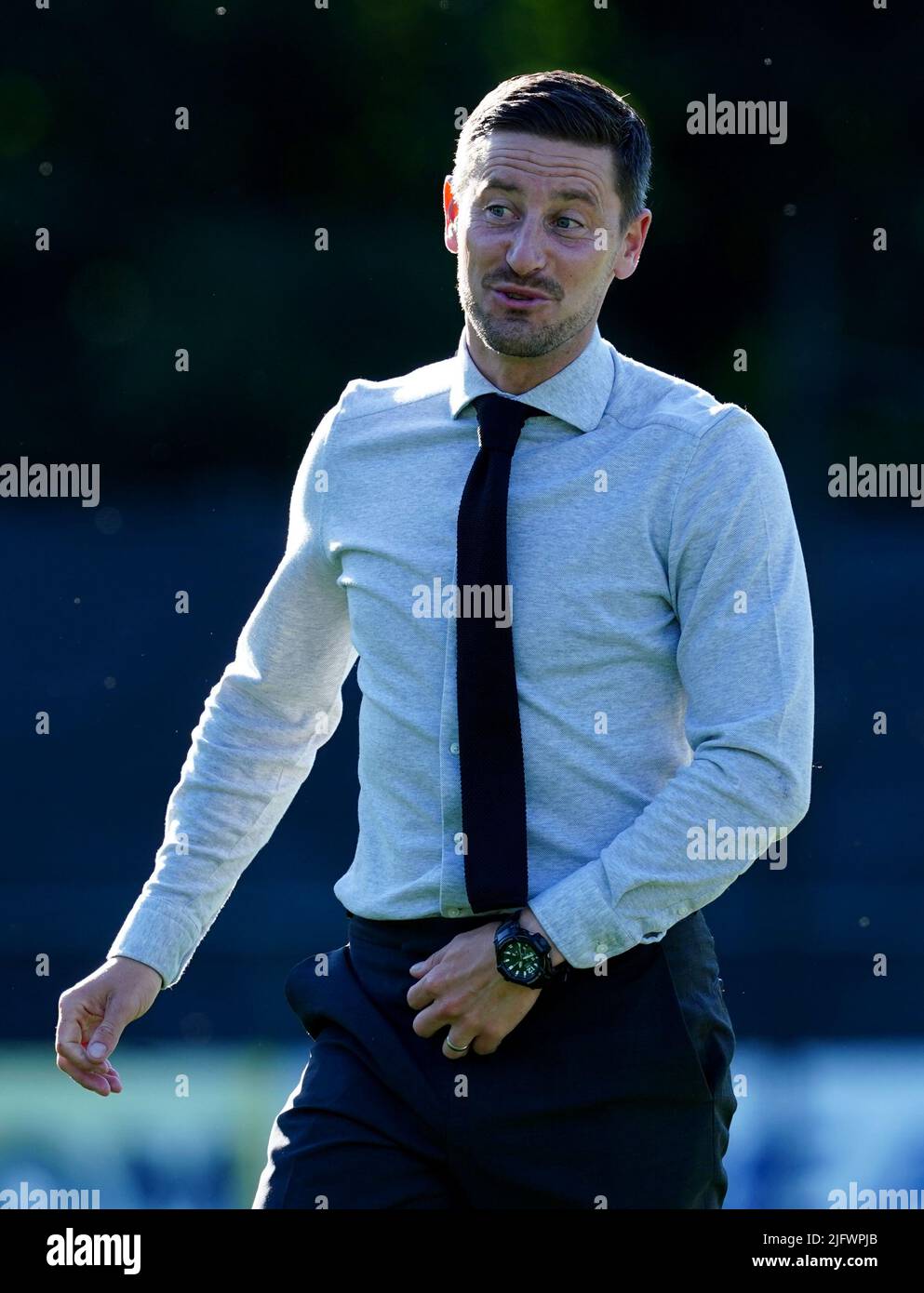 The New Saints manager Anthony Limbrick ahead of the UEFA Champions ...