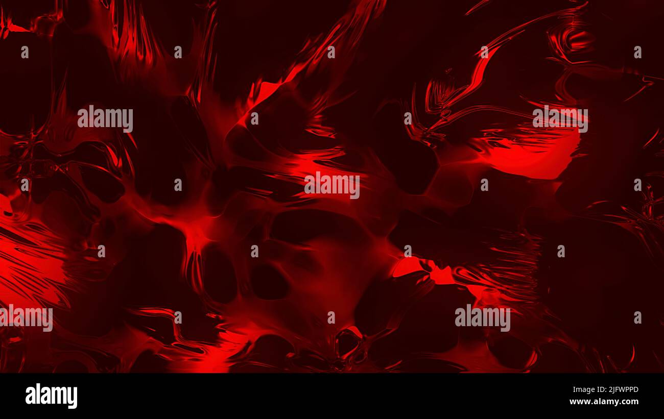 Dense liquid moving with metallic reflection. Motion. Beautiful liquid ...