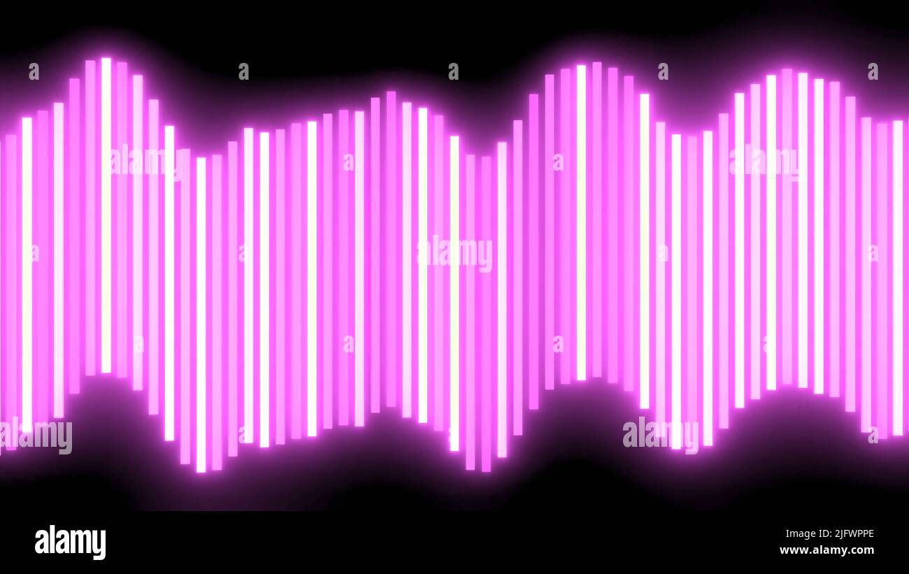 Colorful lines moving in style of music. Design. Sound waves of ...