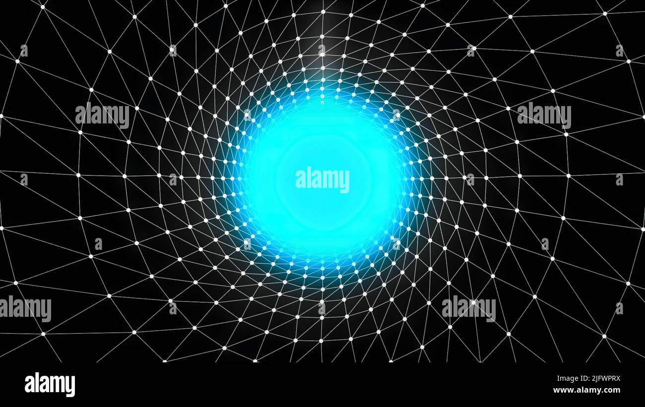 A bright tunnel of cobwebs.Design.A bright tunnel in animation where ...