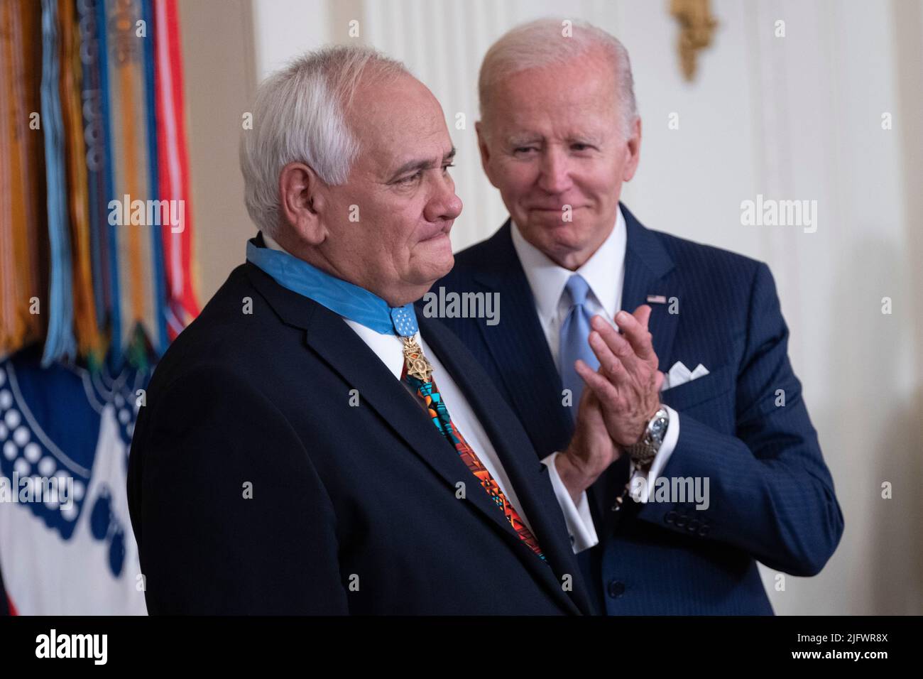 Washington, DC, July 5, 2022. United States President Joe Biden awards ...