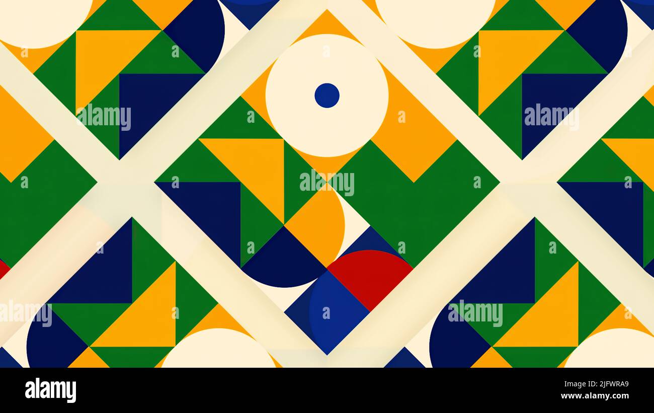 Colorful figures move in retro animation design style. Motion. Stylish ...