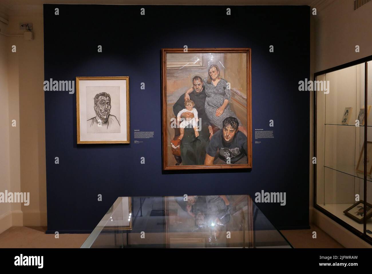 Lucian Freud's son , Alex Boyt . pictured alongside his portrait , Head ...