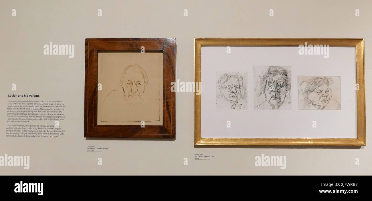 Lucian Freud's son , Alex Boyt . pictured alongside his portrait , Head ...