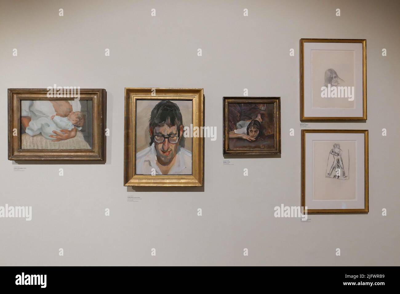 Lucian Freud's son , Alex Boyt . pictured alongside his portrait , Head ...