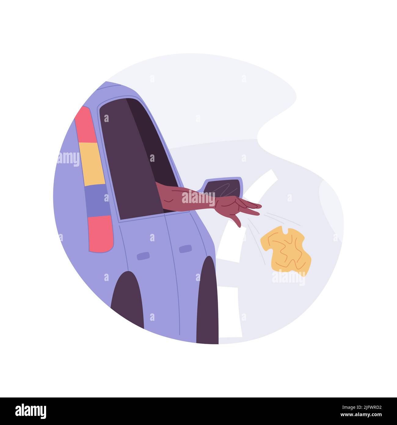 Waste problem isolated cartoon vector illustrations Stock Vector Image ...