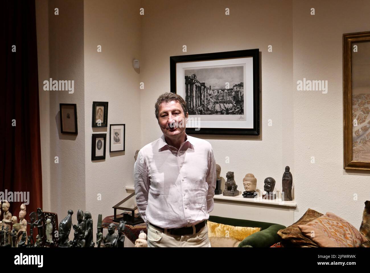 Lucian Freud's son , Alex Boyt . pictured alongside his portrait , Head ...
