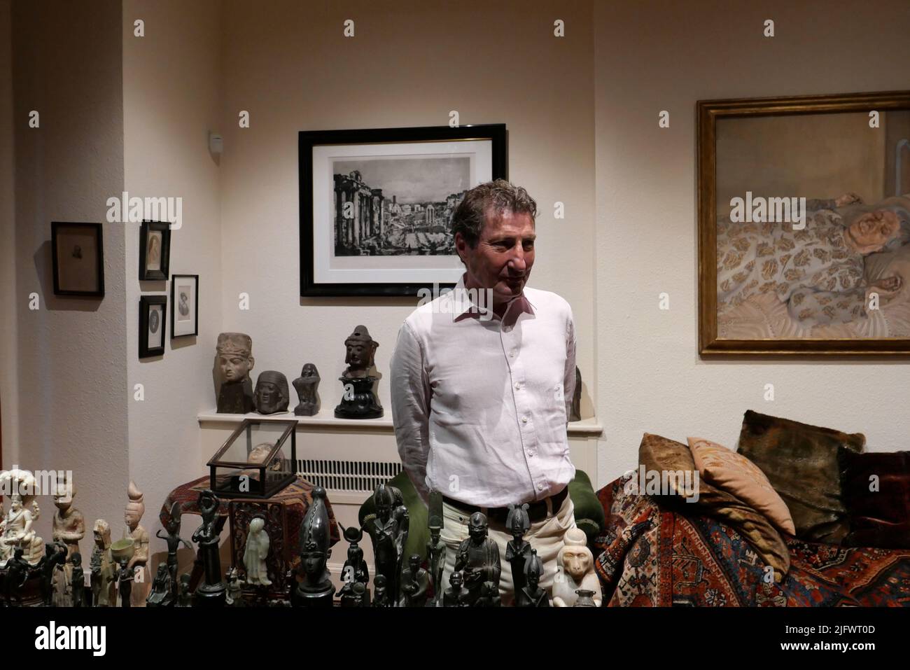 Lucian Freud's son , Alex Boyt . pictured alongside his portrait , Head ...