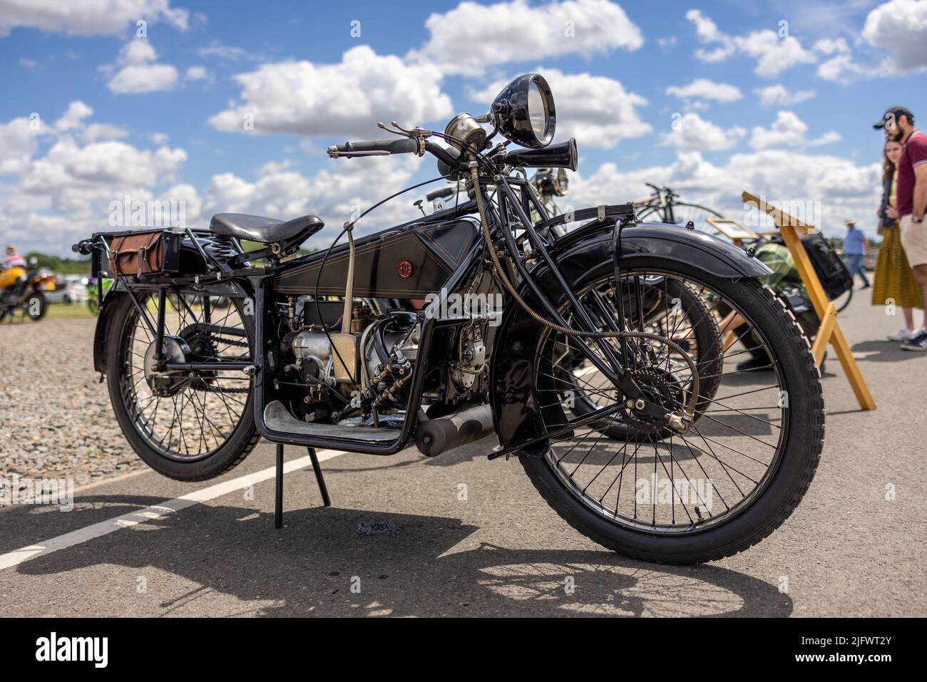 1921 ABC Motorcycle on display at Shuttleworth Stock Photo - Alamy