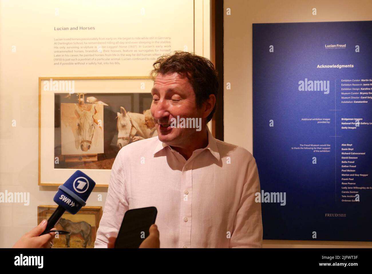 Lucian Freud's son , Alex Boyt . pictured alongside his portrait , Head ...