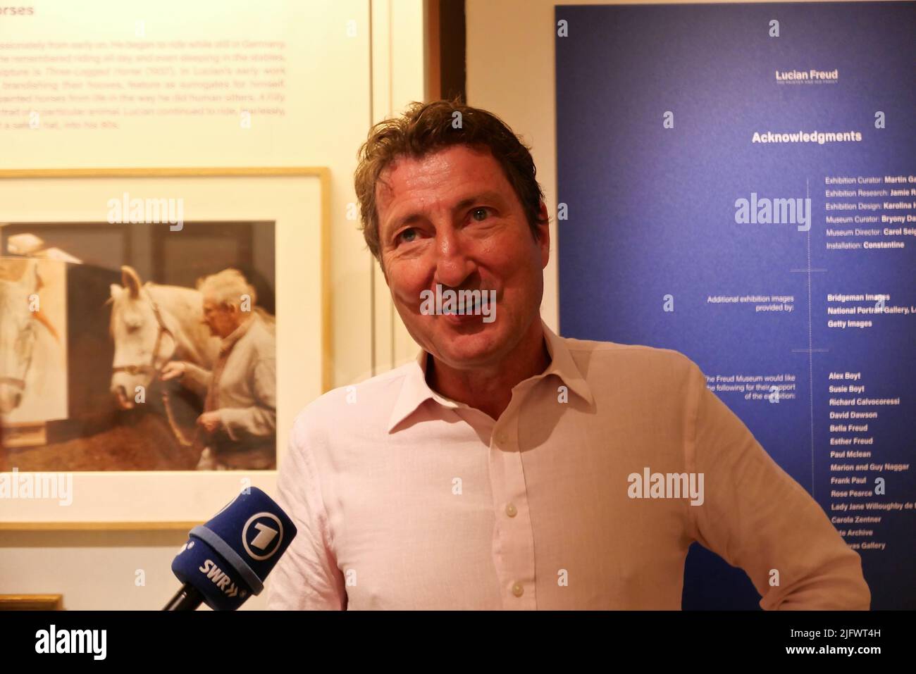 Lucian Freud's son , Alex Boyt . pictured alongside his portrait , Head ...