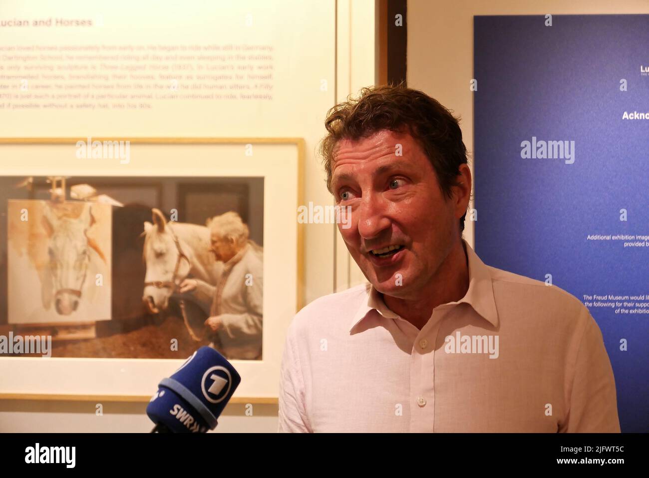 Lucian Freud's son , Alex Boyt . pictured alongside his portrait , Head ...