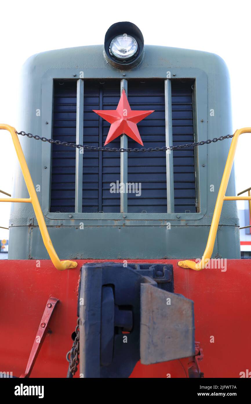 View of Soviet Diesel shunter locomotive TGK2 Stock Photo - Alamy