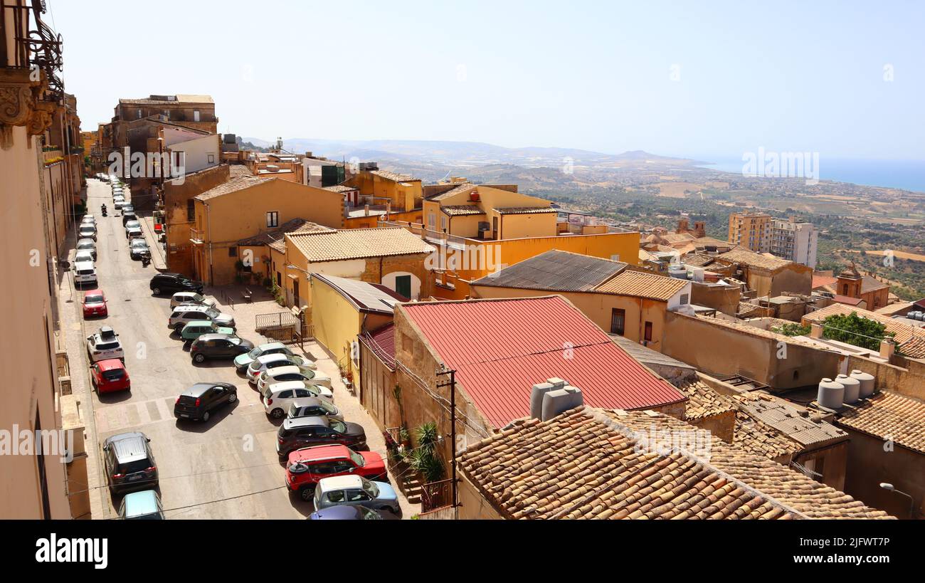 Agrigento, Sicily (Italy): Panoramic view of Agrigento Stock Photo - Alamy