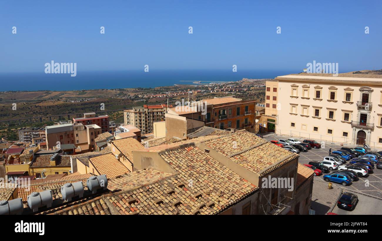 Agrigento, Sicily (Italy): Panoramic view of Agrigento Stock Photo - Alamy