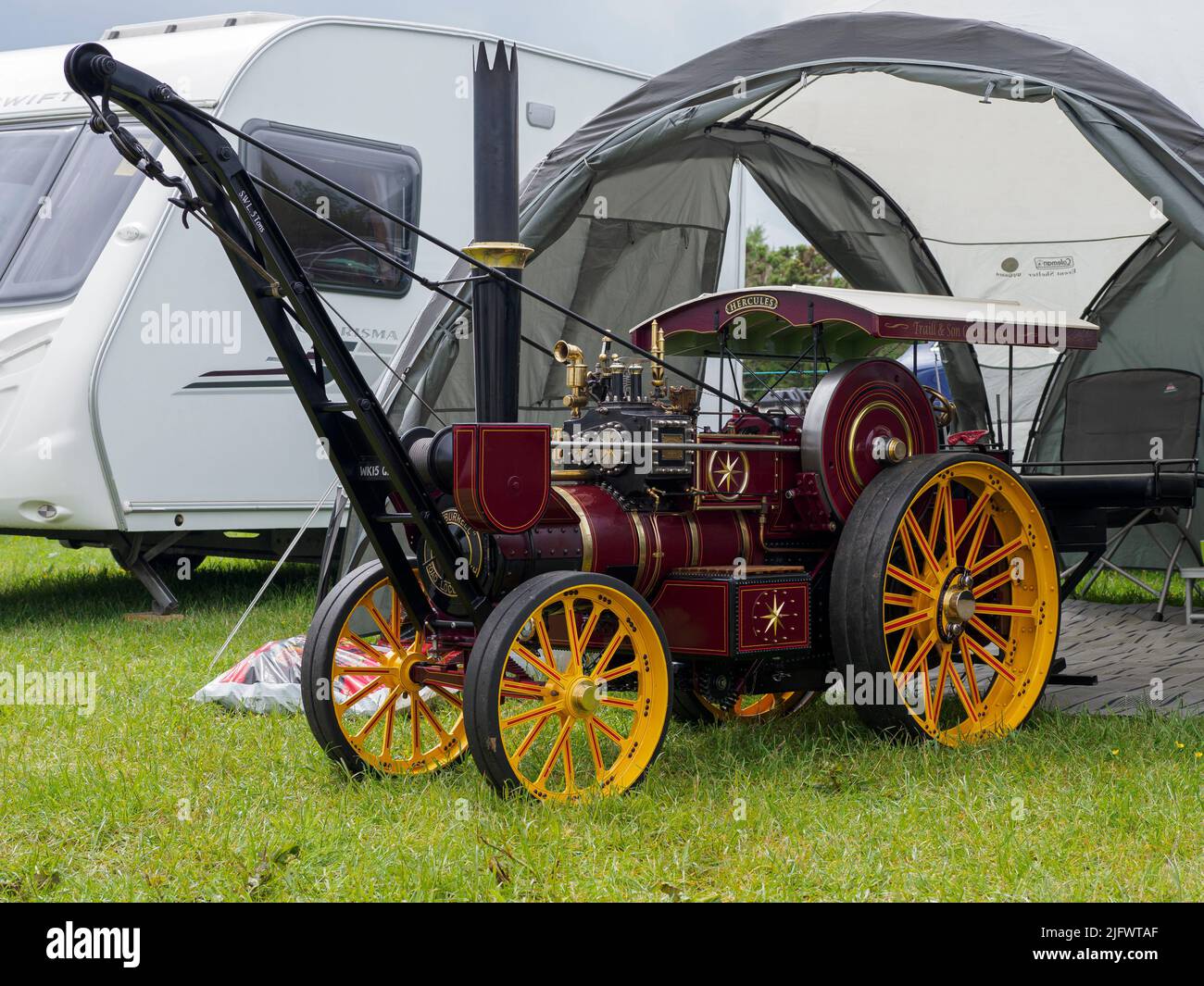 Burrell Crane road locomotive scale model at the Launceston Steam ...